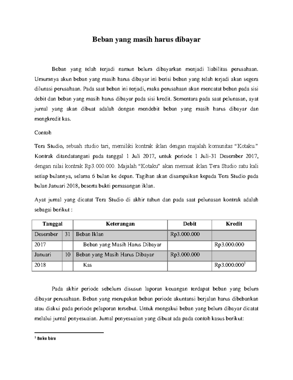Beban yang Masih Harus Dibayar: Konsep dan Contoh Jurnal Akuntansi ...