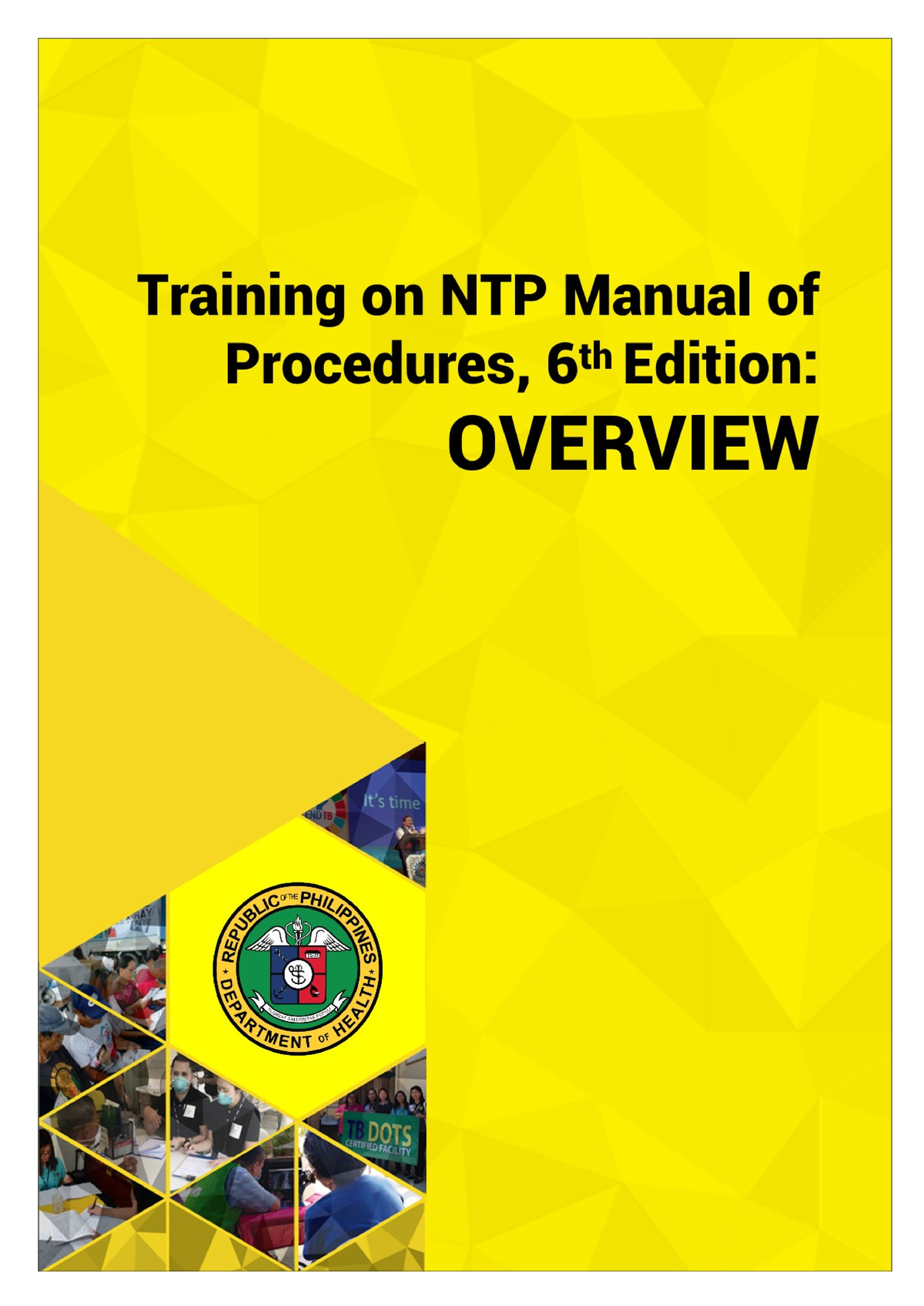 Module 1 Training on NTP Manual of Procedures, 6th Ed: Overview - Studocu