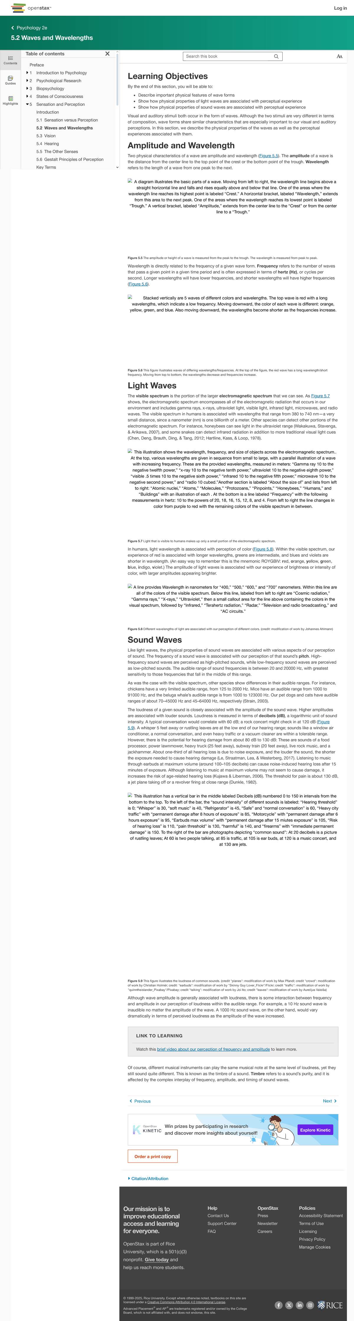 Psychology 2e: Understanding Waves & Wavelengths in Vision and Hearing ...