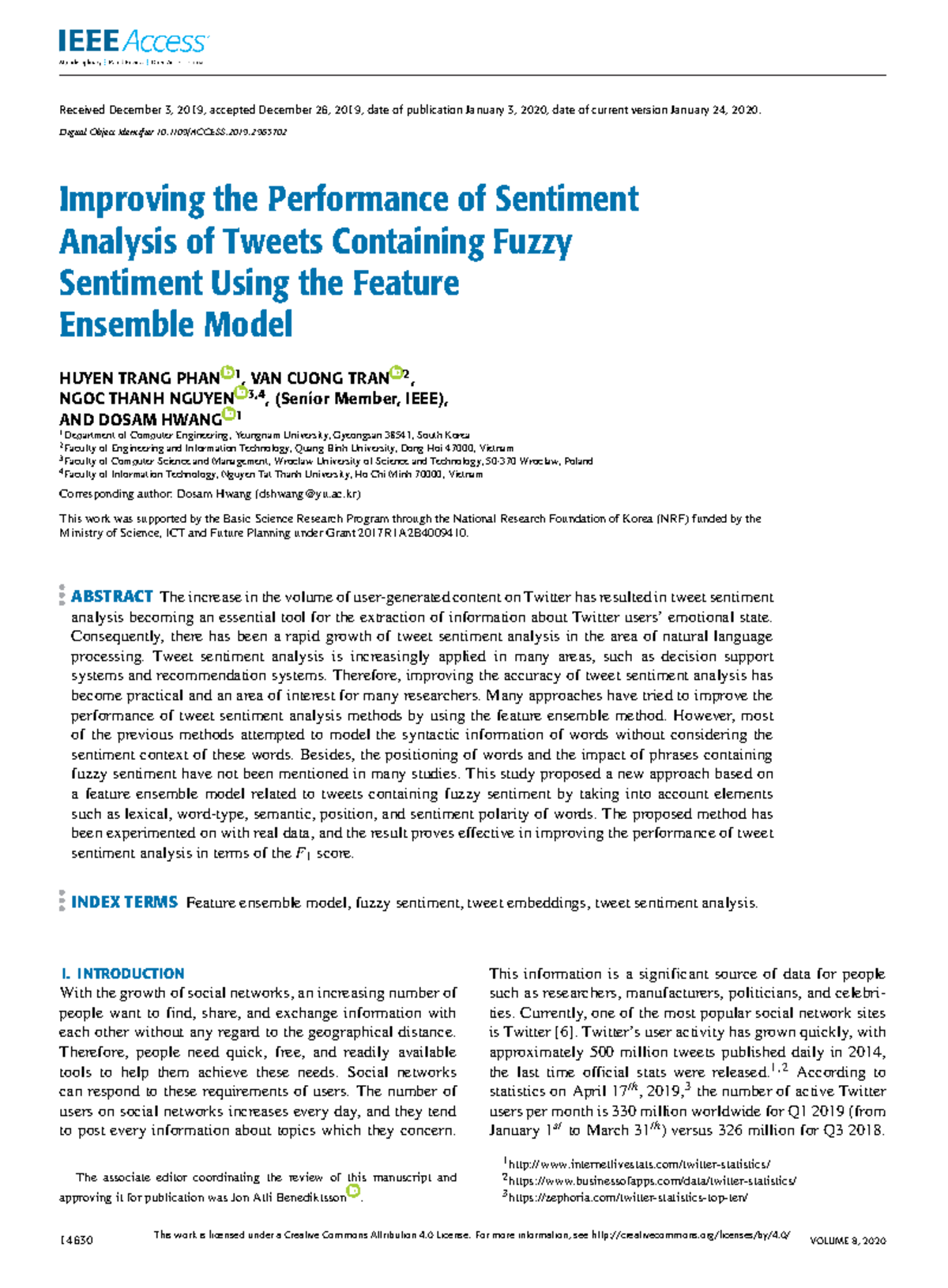 Improving The Performance Of Sentiment Analysis Of Tweets Containing