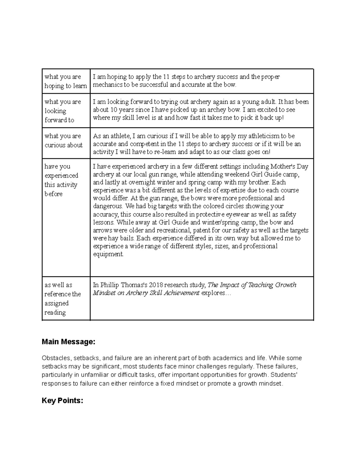 Archery Entrance Card Assignment: 11 Steps to Success and Growth ...