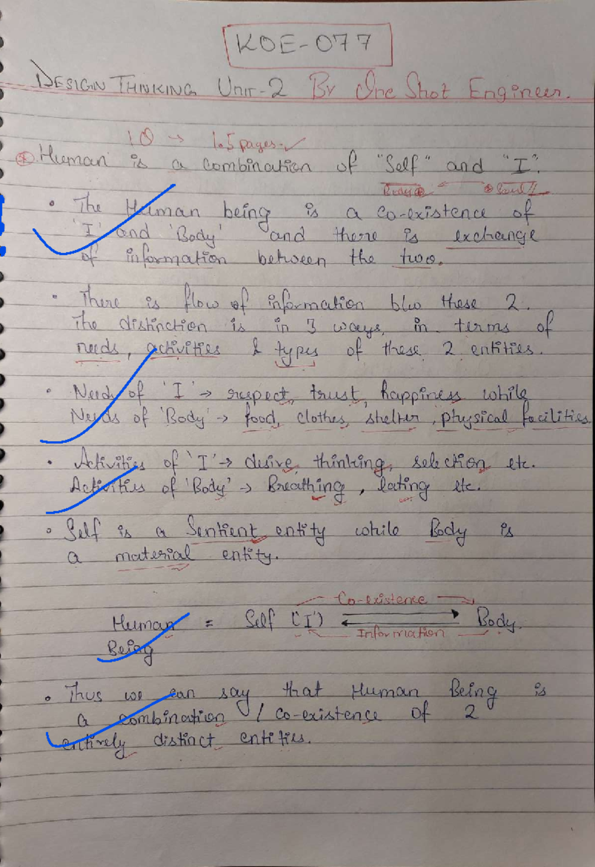 Design thinking unit 2 - sdfgbn - KOE 077 DESIGN THINKING One Shot ...