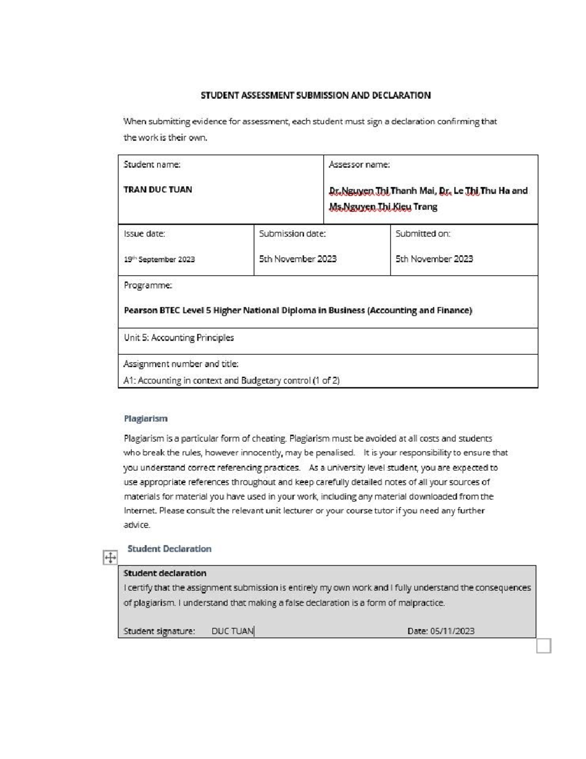 AP - Pass asm - Introduction As a graduate trainee at a prominent ...