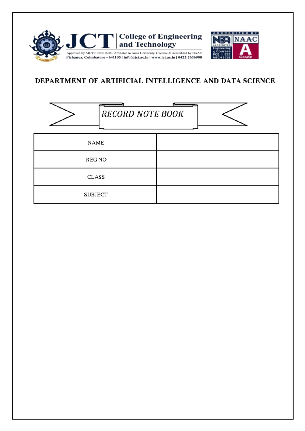 CS3501 Compiler Design LAB Manual: Practical Implementations & Experiments - Studocu