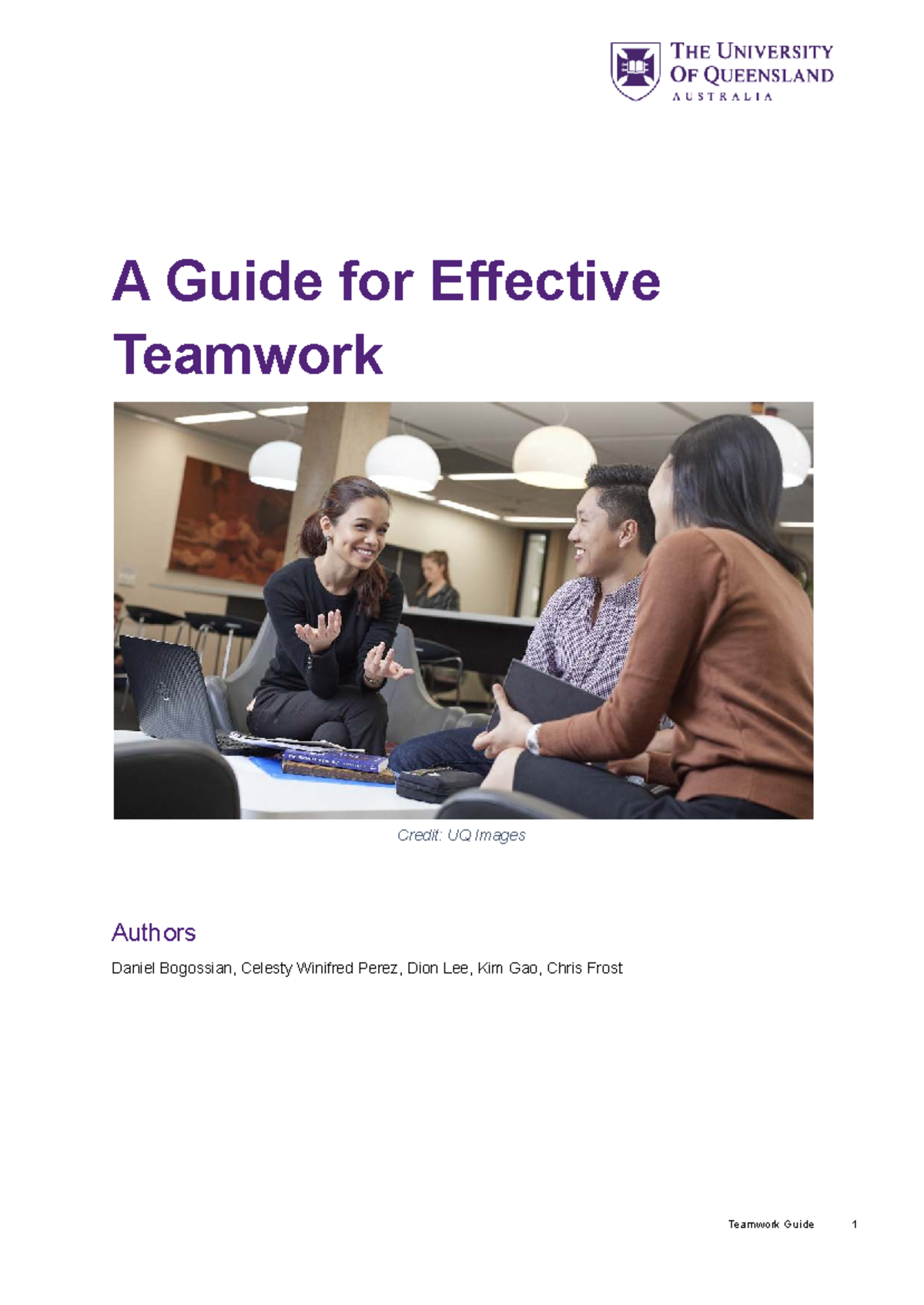 Effective Teamwork Strategies: A Comprehensive Guide (UQ) - Studocu