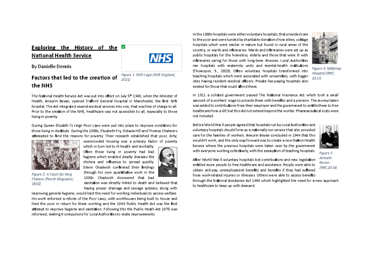 Exploring the History of the National Health Service - Exploring the ...