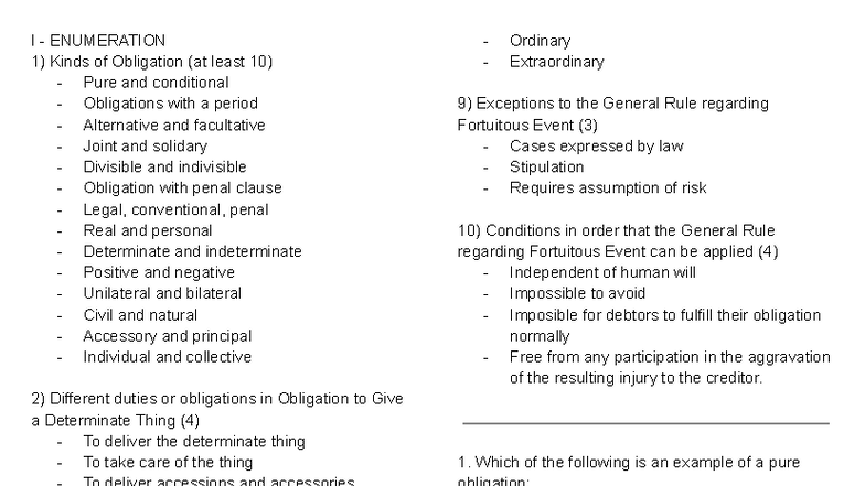 Oblicon AK: Types and Duties of Obligations Explained - Studocu