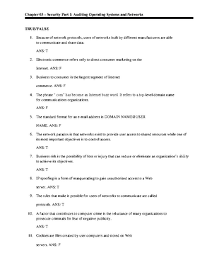 IT Audit Ch 5 - Answer Key - Chapter 5— Systems Development and Program ...