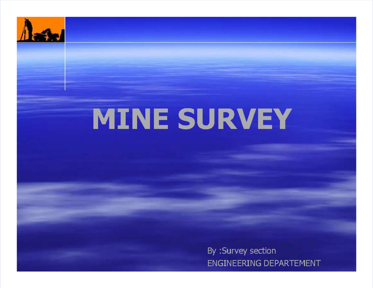 Pdf-mine-survey-survey-pertambangan compress 2 - MINE SURVEYMINE SURVEY ...