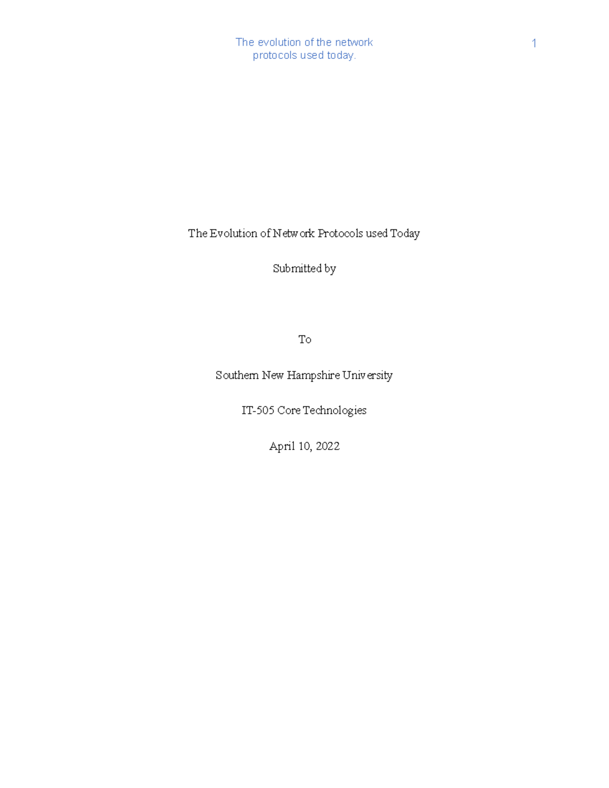 Evolution of internet protocols - The Evolution of Network Protocols ...