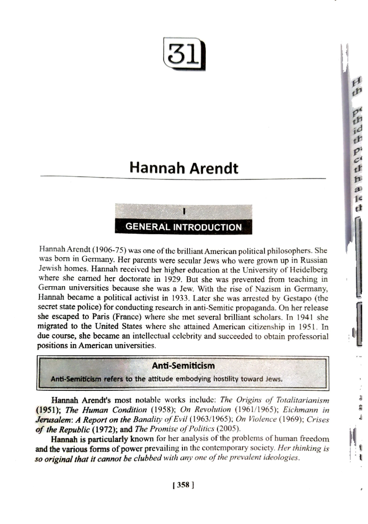 2. hannah arendt western political thought - Political Science - Studocu