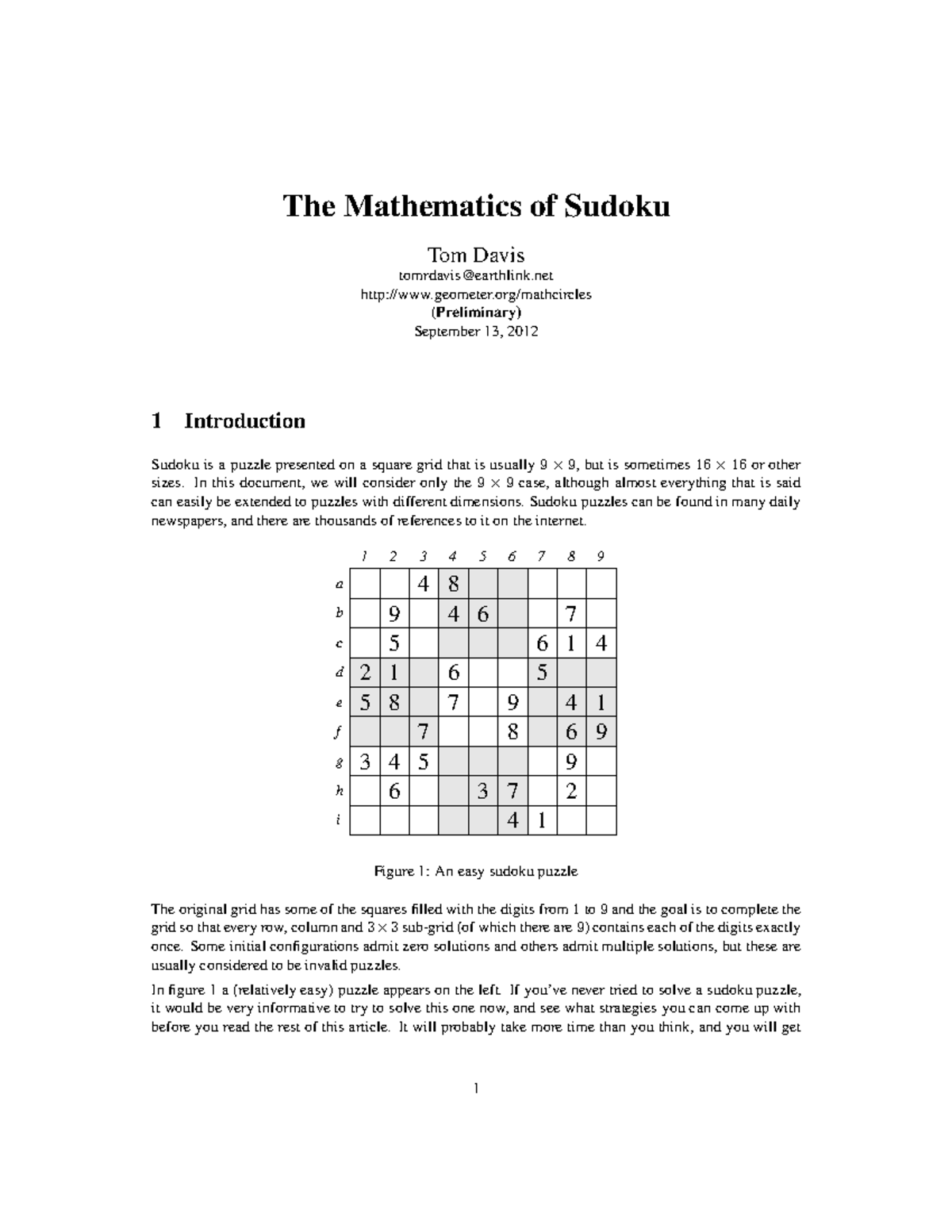 Mathematics of Sudoku: Techniques and Strategies Explained - Studocu