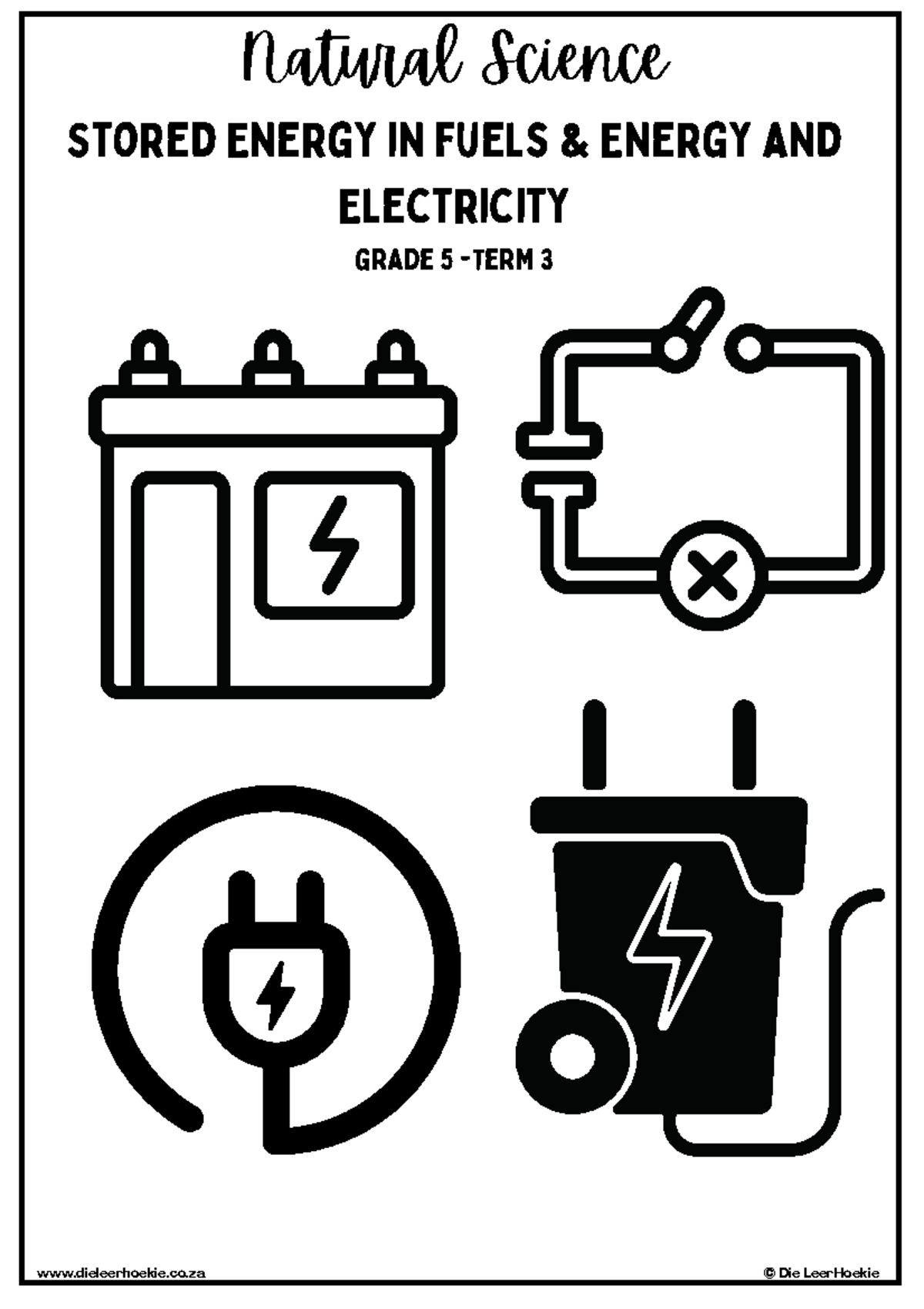 Grade 5 Natural Science: Energy and Electricity Activity Book Term 3 ...