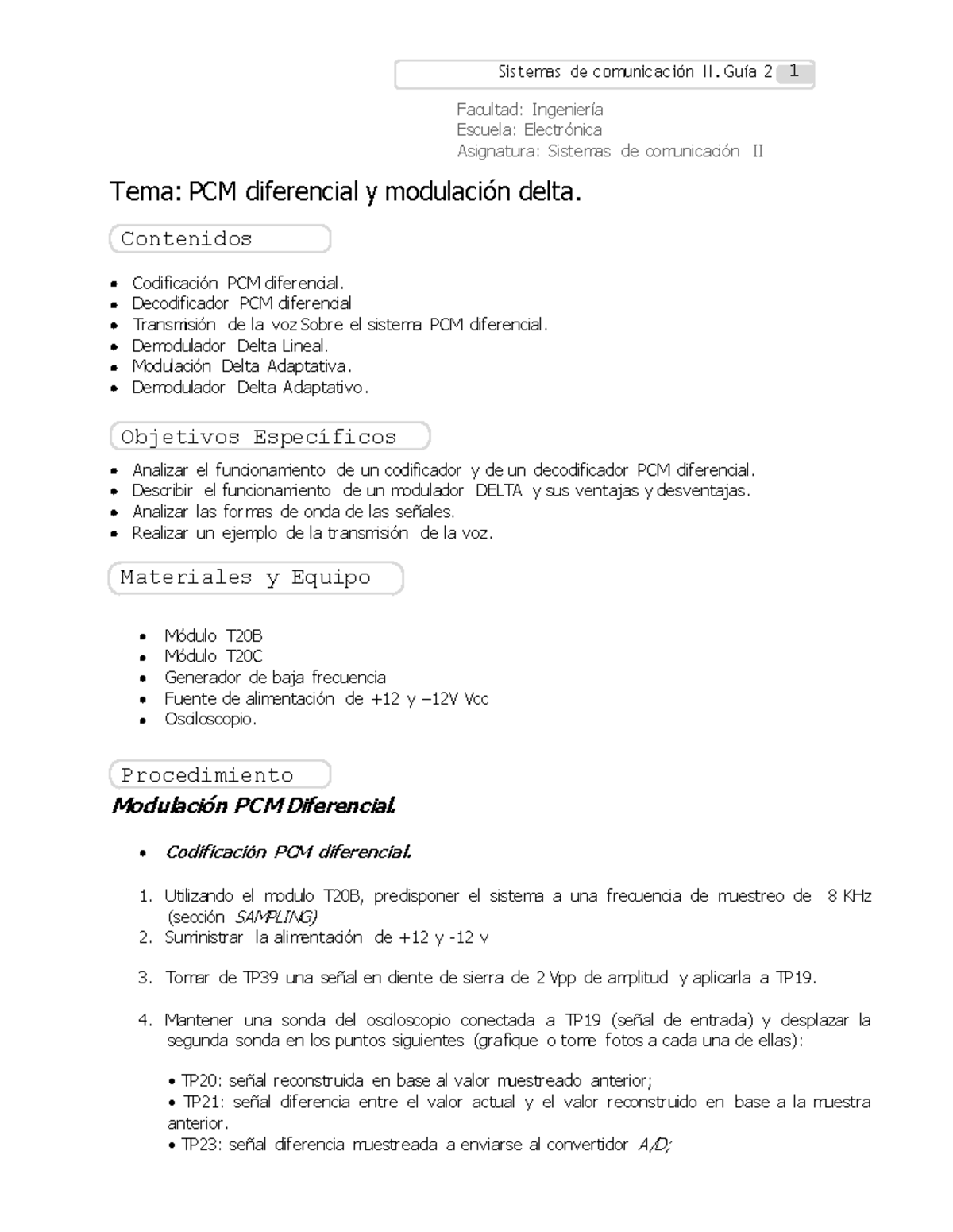 Xdoc - breve reseña - Materiales y Equipo Tema: PCM diferencial y ...