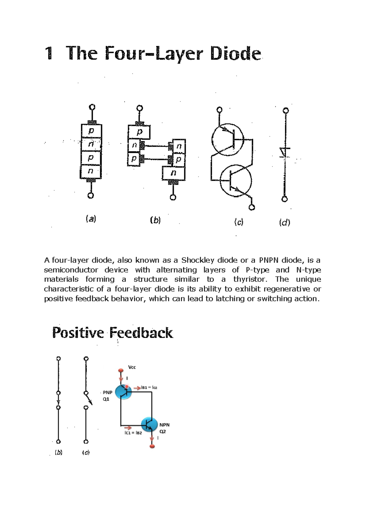 Thyristors and Power Devices - A four-layer diode, also known as a ...
