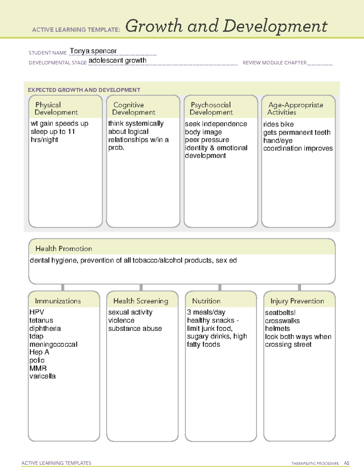Adolescent Growth Assessment: Key Developmental Insights - Studocu
