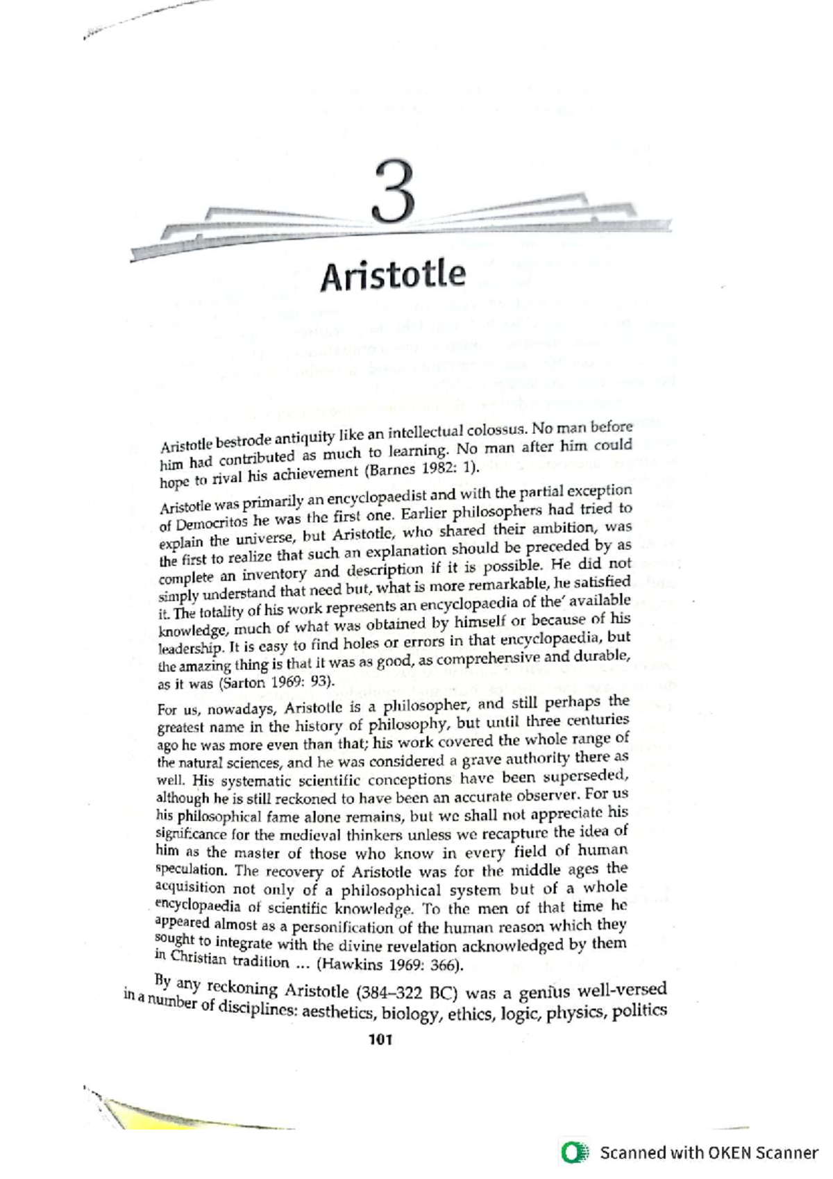 Aristotle's Contributions to Political Science and Philosophy (PHIL 101 ...