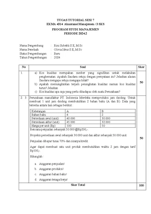 Analisis dan Perancangan Sistem MSIM4302 - NASKAH UAS-THE UJIAN AKHIR SEMESTER-TAKE HOME EXAM ...