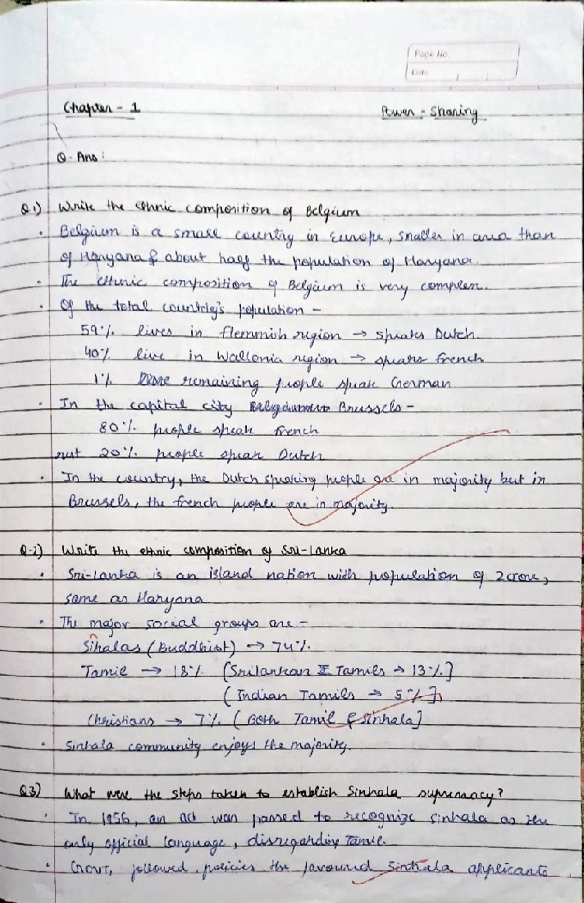Final Exam Notes: Ethnic Composition of Belgium (Course Code: 1) - Studocu