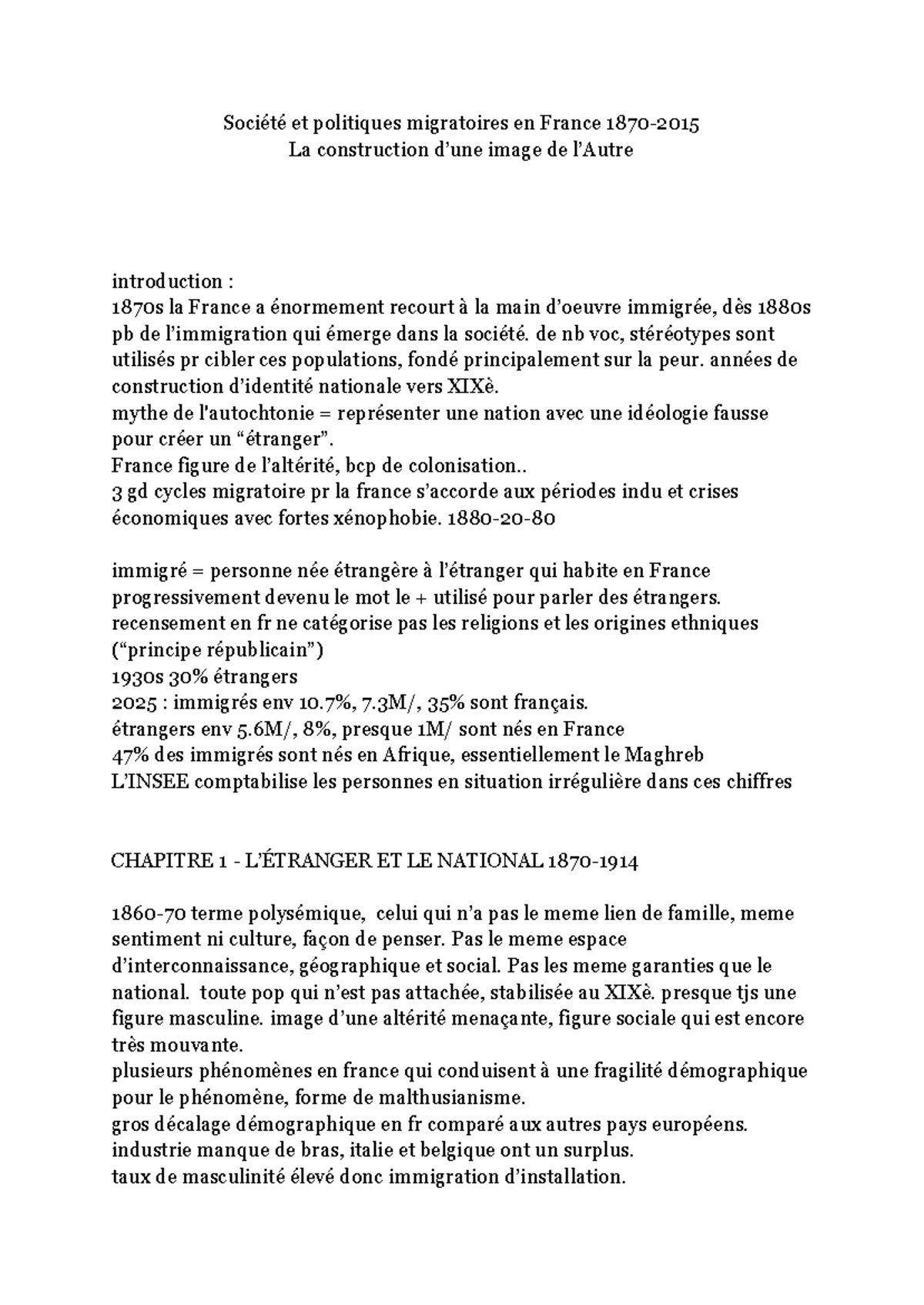 Société et Politiques Migratoires en France - Histoire de l'Immigration ...