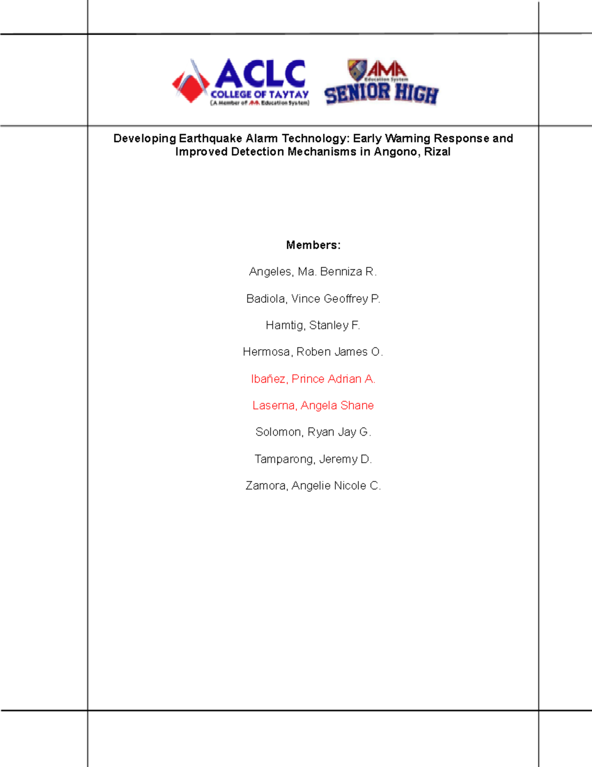 Developing EEW Technology for Improved Earthquake Detection in Angono ...