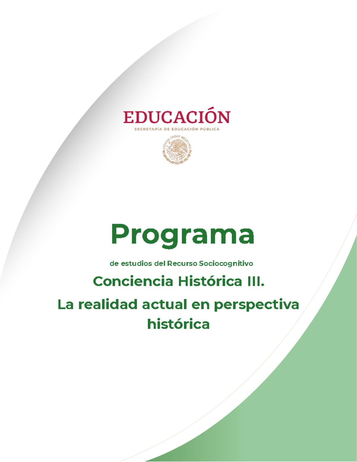 Conciencia Histórica III: La Realidad Actual en Perspectiva Histórica ...