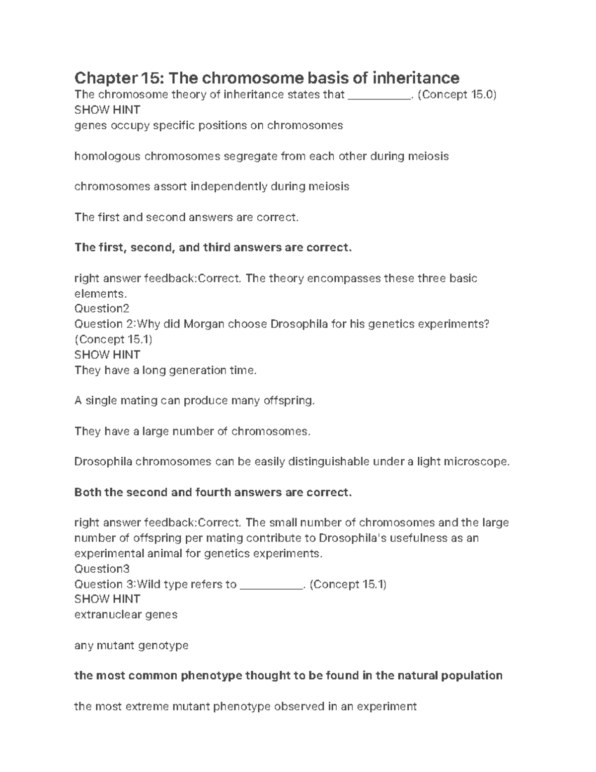 Chapter 15: The chromosome basis of inheritance - Chapter 15: The ...