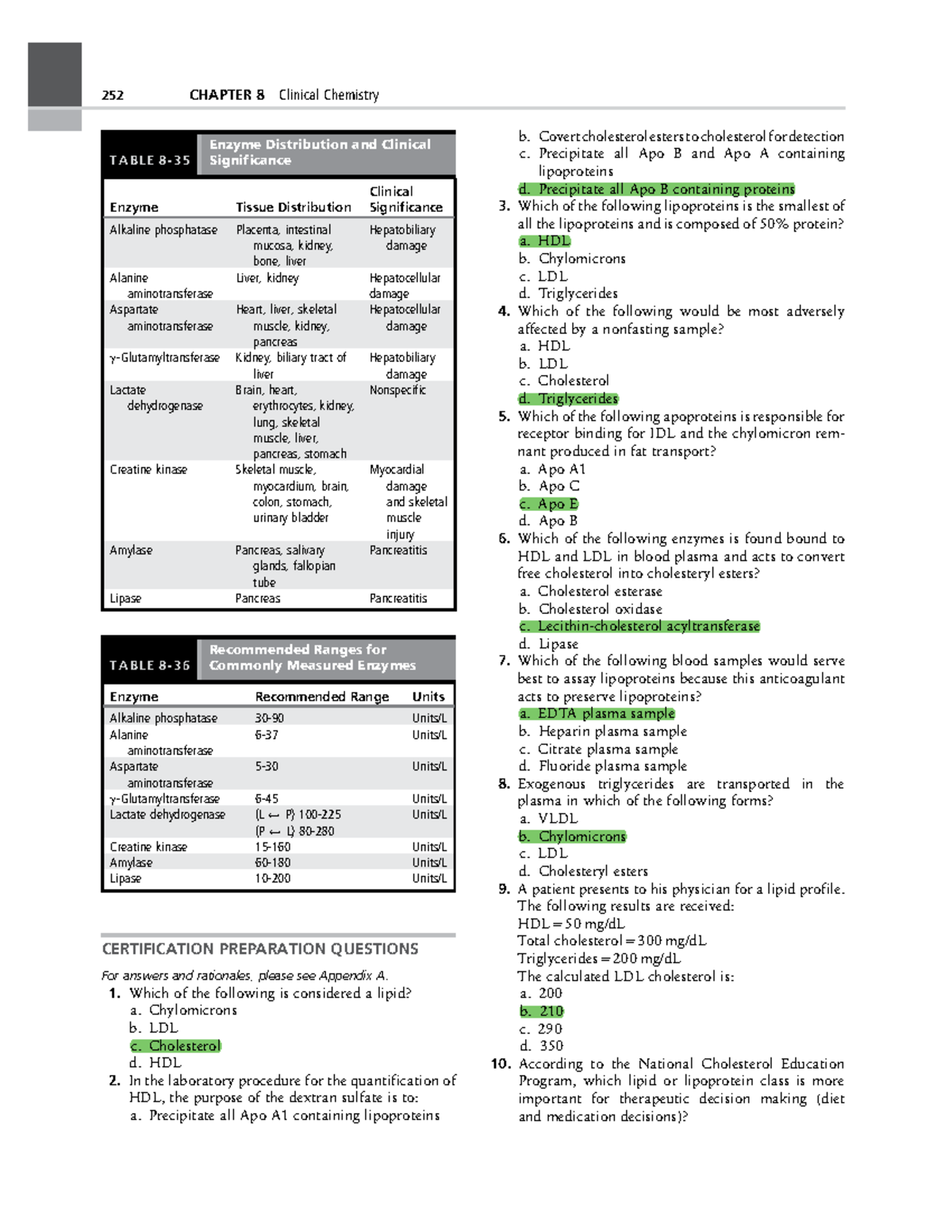 Elsevier's Medical Lab Science Exam Review: Practice Questions ...