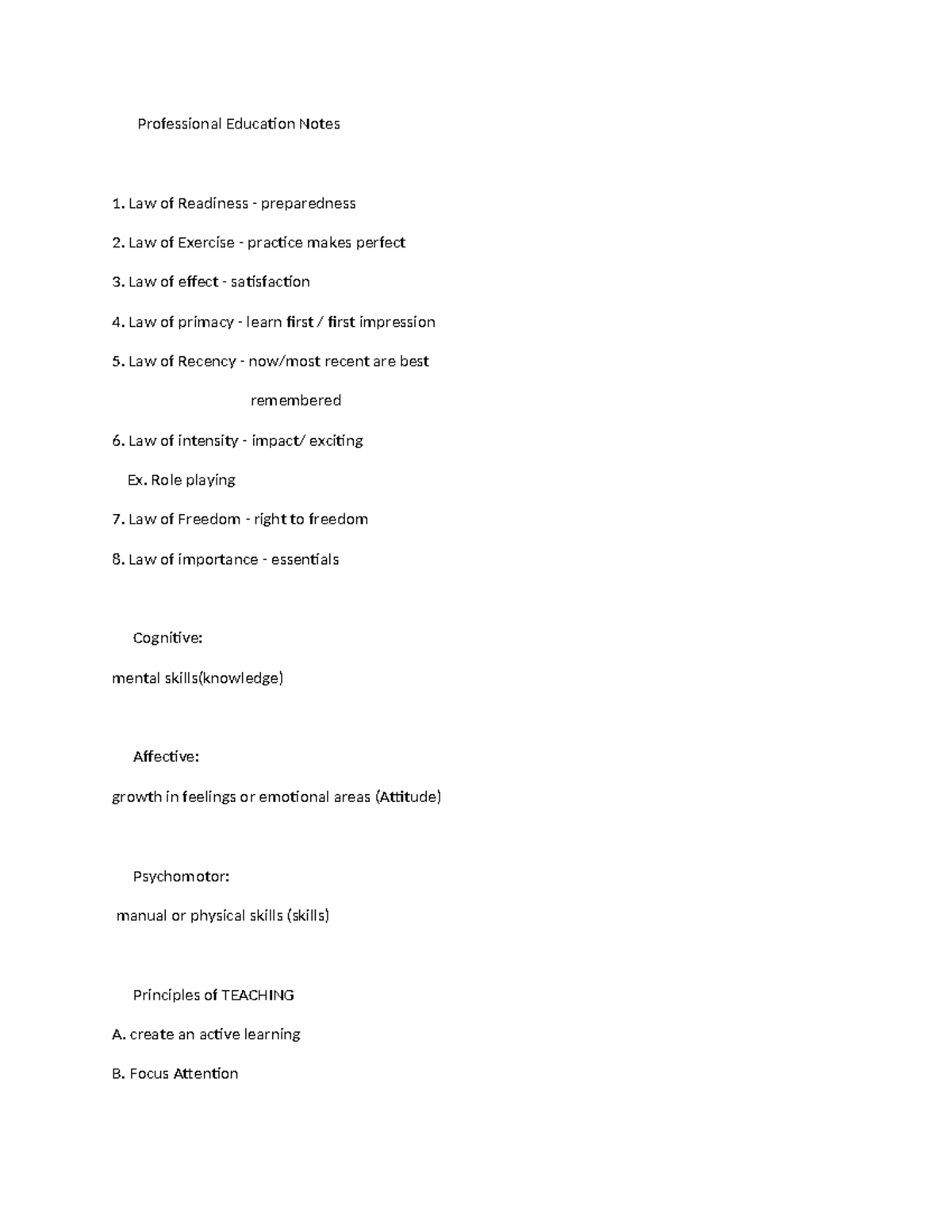 Professional-WPS Office - 📚Professional Education Notes Law of ...