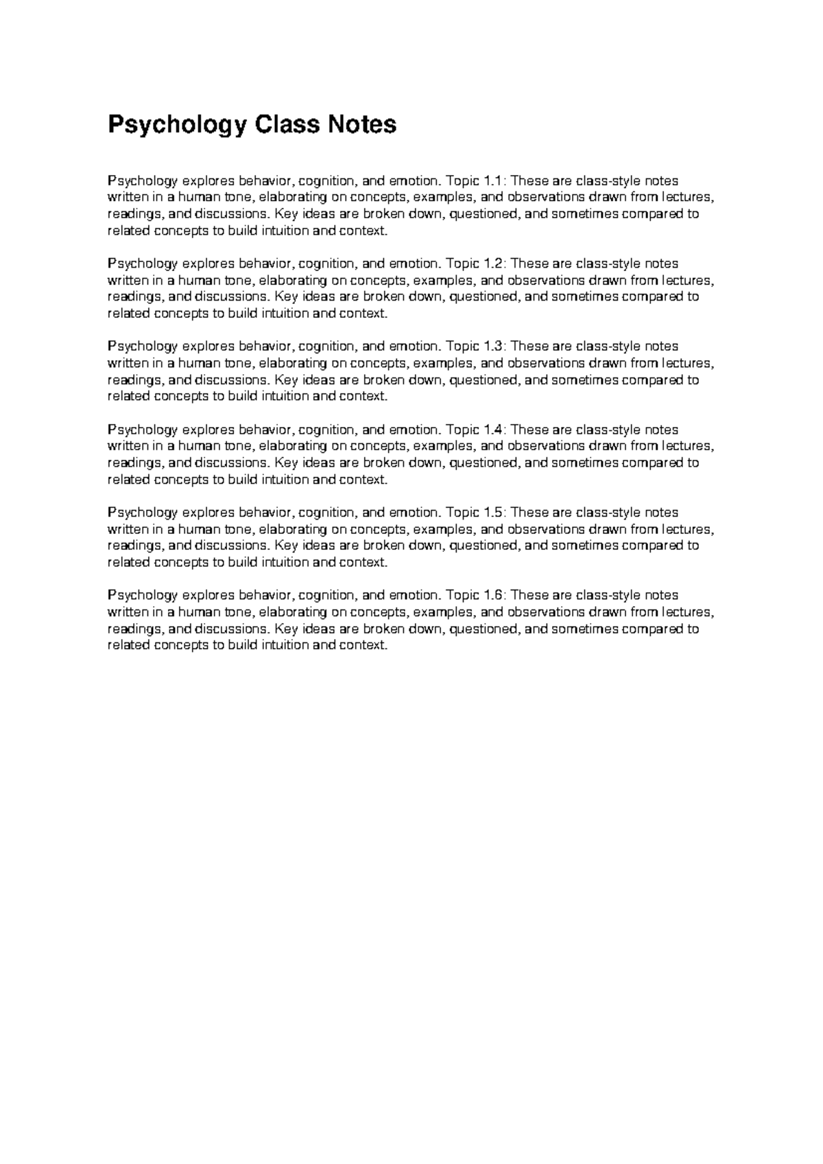 Psychology Class Notes: Human Behavior & Cognition (Ch 9) - Studocu