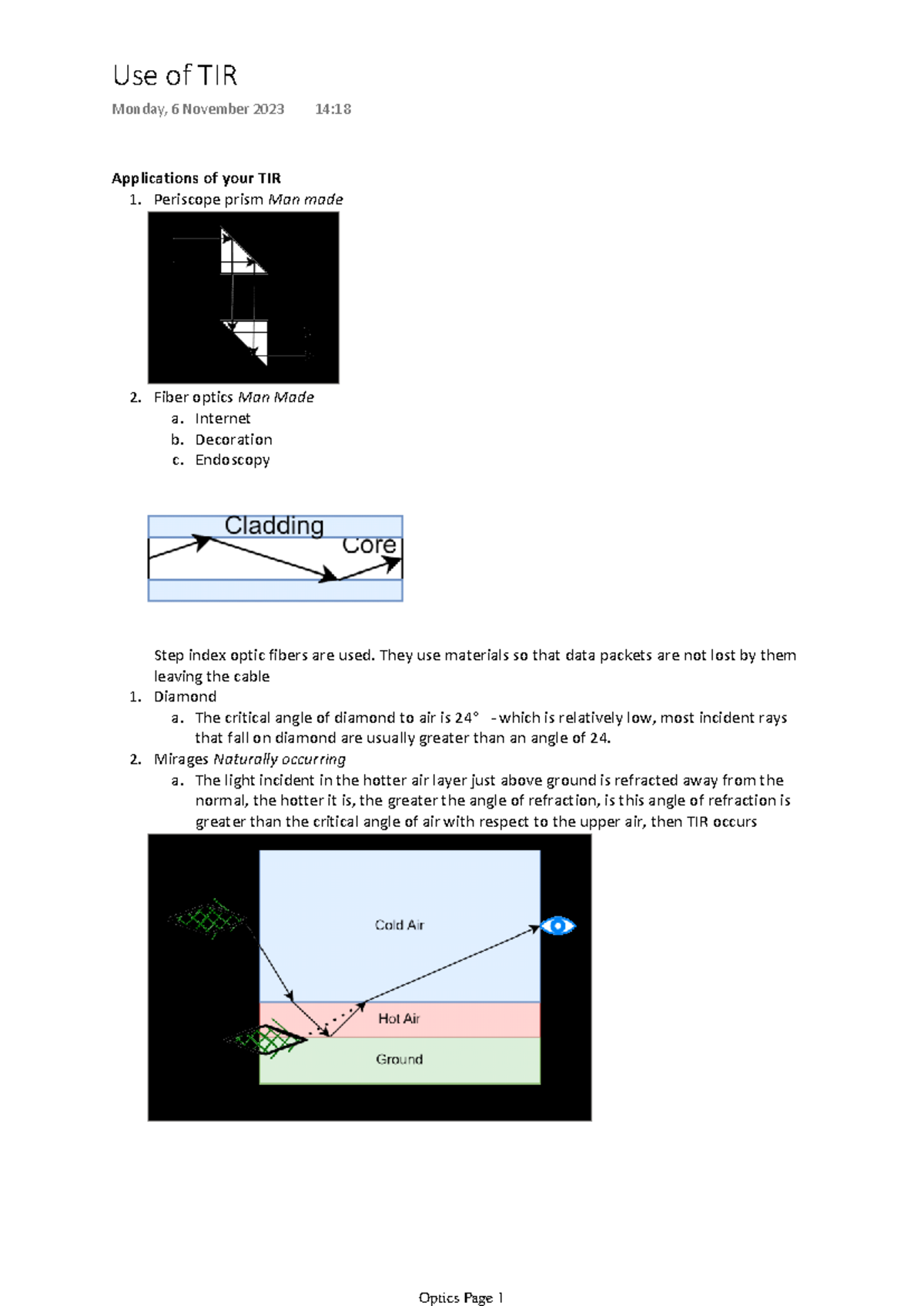 Applications of Total Internal Reflection (TIR) in Modern Technology ...