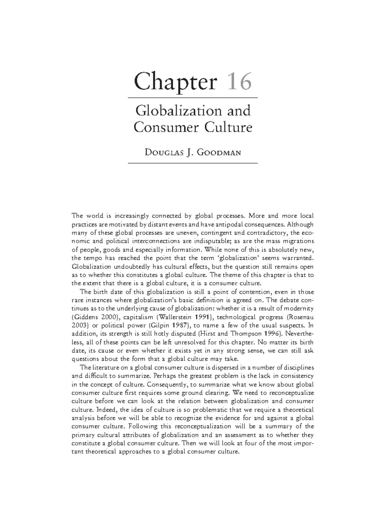 Chapter 16: Globalization and Consumer Culture (Course Code: SOC101) - Studocu