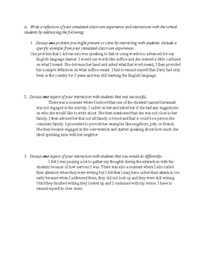 Elementary Visual and Performing Arts Methods - C105 - Grade of Choice ...