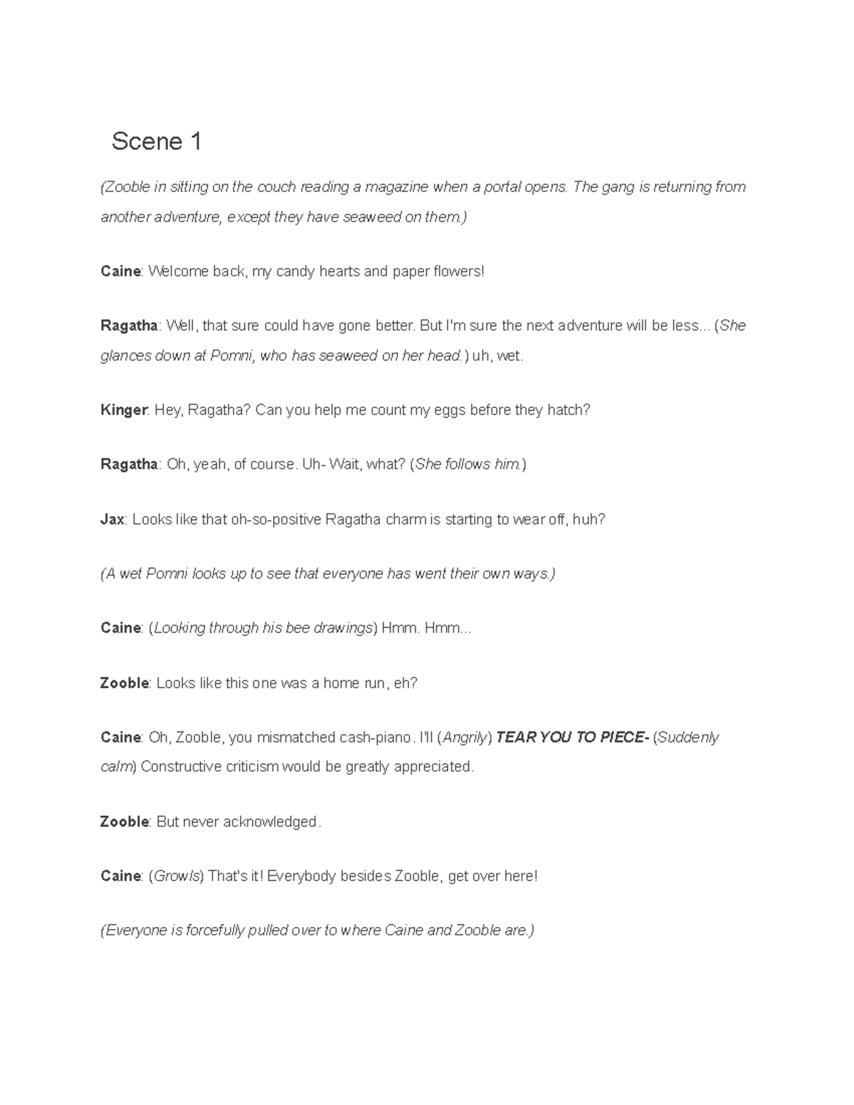 TADC Episode 5 Script: Wild Adventures and Unexpected Turns - Studocu
