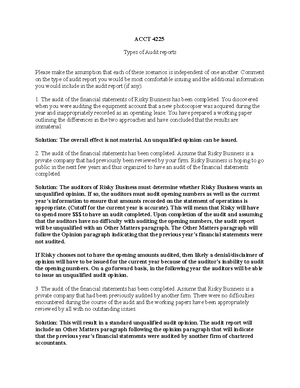 Financial Statement Assertions - Auditing and Assurance Principles ...