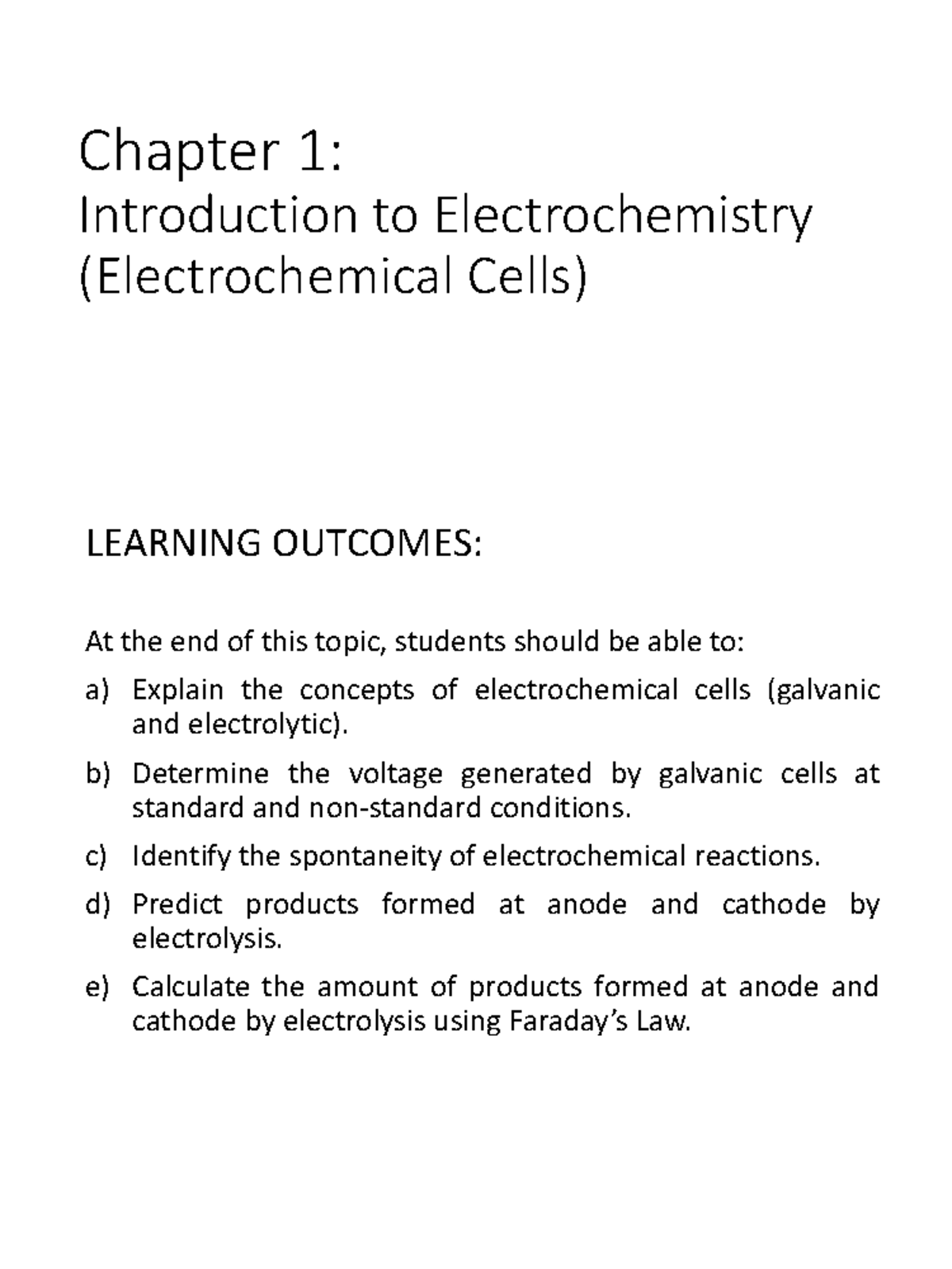 CHM578@674 (Chapter 1A) - Chapter 1: Introduction to Electrochemistry ...