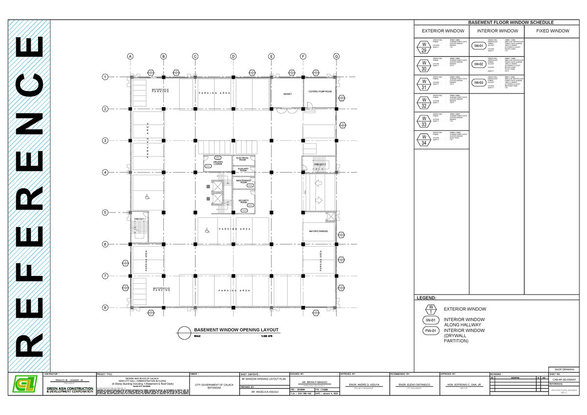 Basement Window Layout Schedule for Building Design (ARCH 200) - Studocu