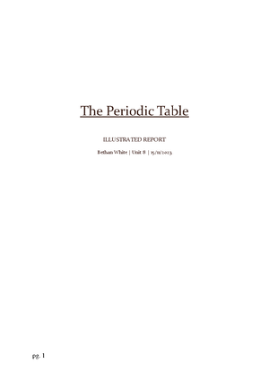 [Solved] Explaining the trends in period 3 of the periodic table - Unit ...