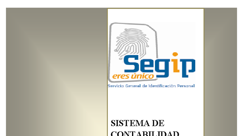 Reglamento Específico del Sistema de Contabilidad Integrada SCI 1 - Studocu