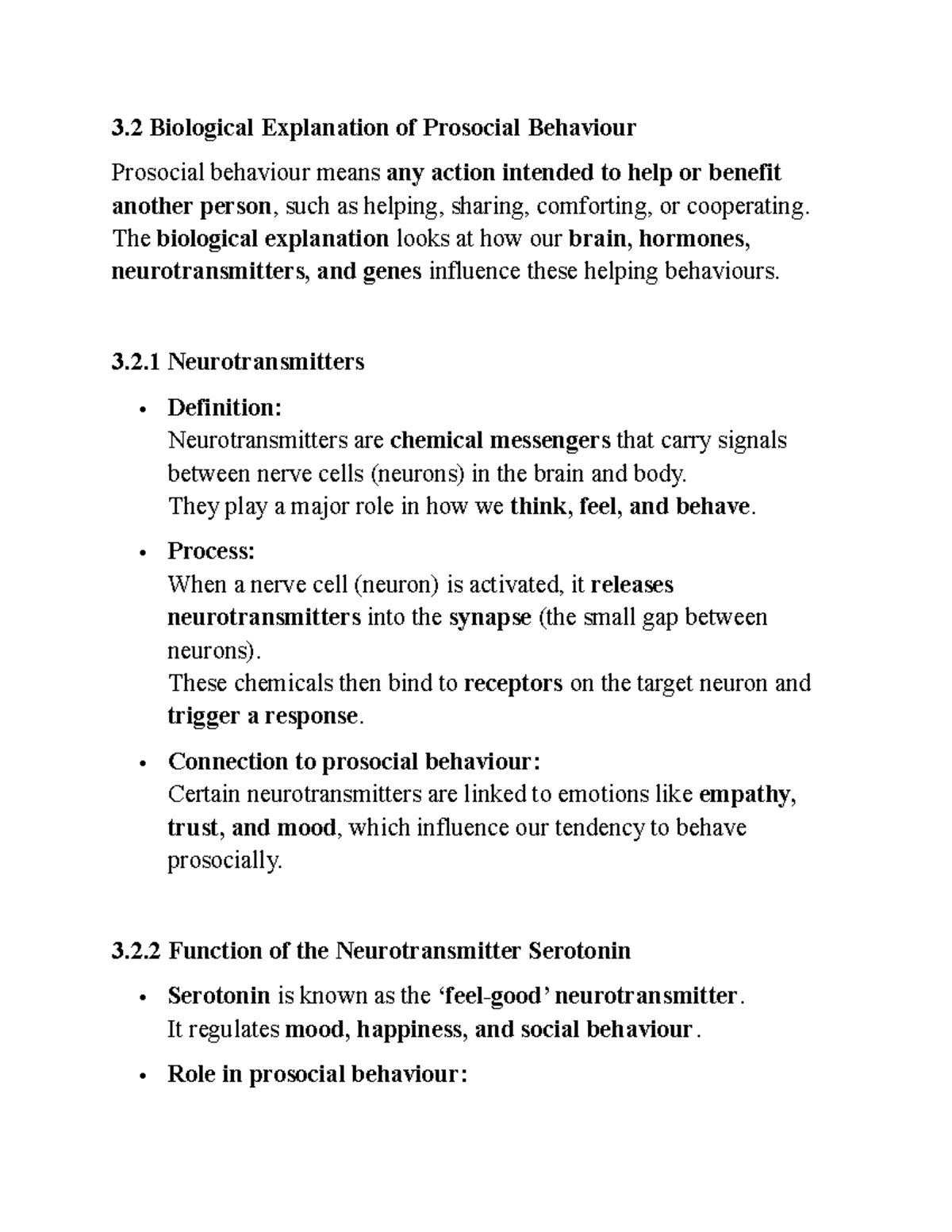 Igcse - Biological and Social Learning Theories of Prosocial Behaviour ...