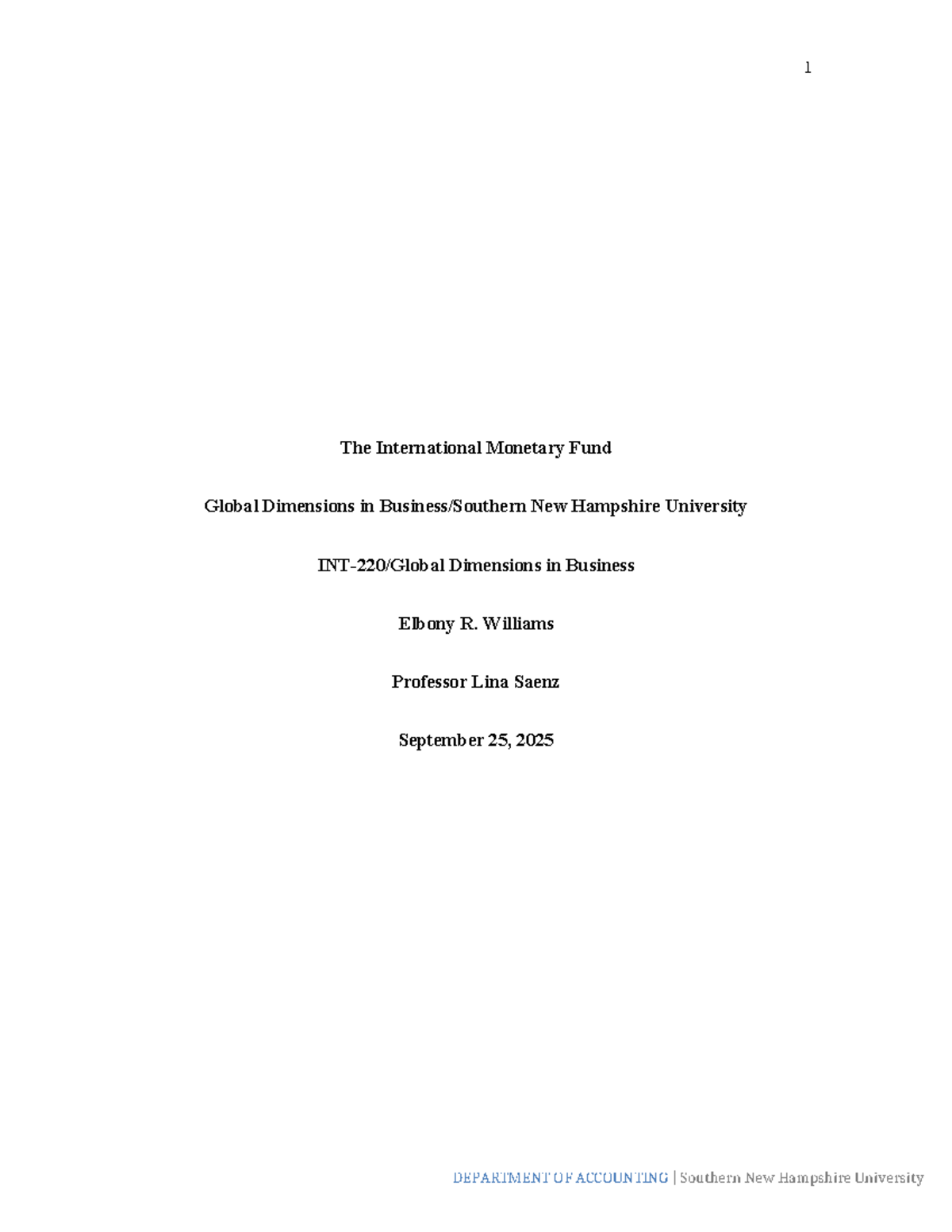 Foreign Exchange Memo - ACC 101: Profitability Analysis - Studocu