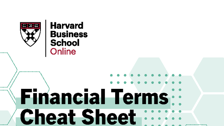Financial Terms Cheat Sheet: Key Concepts for Investors and ...