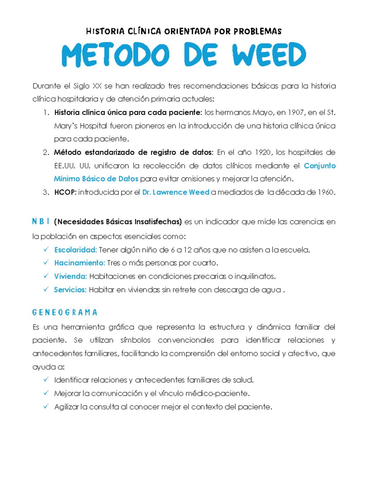 Historia Clinica Horientada por Problemas - HISTORIA CLÍNICA ORIENTADA ...