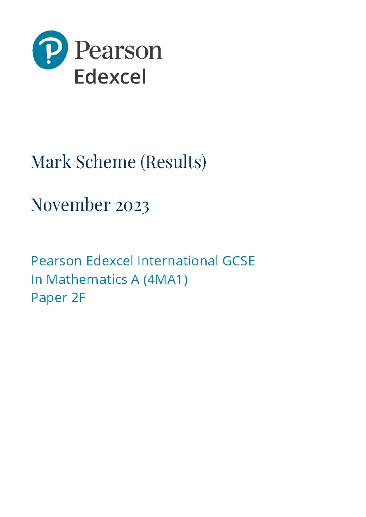 Cambridge IGCSE Mathematics 0580 Syllabus Overview for 2023-2024 - Studocu