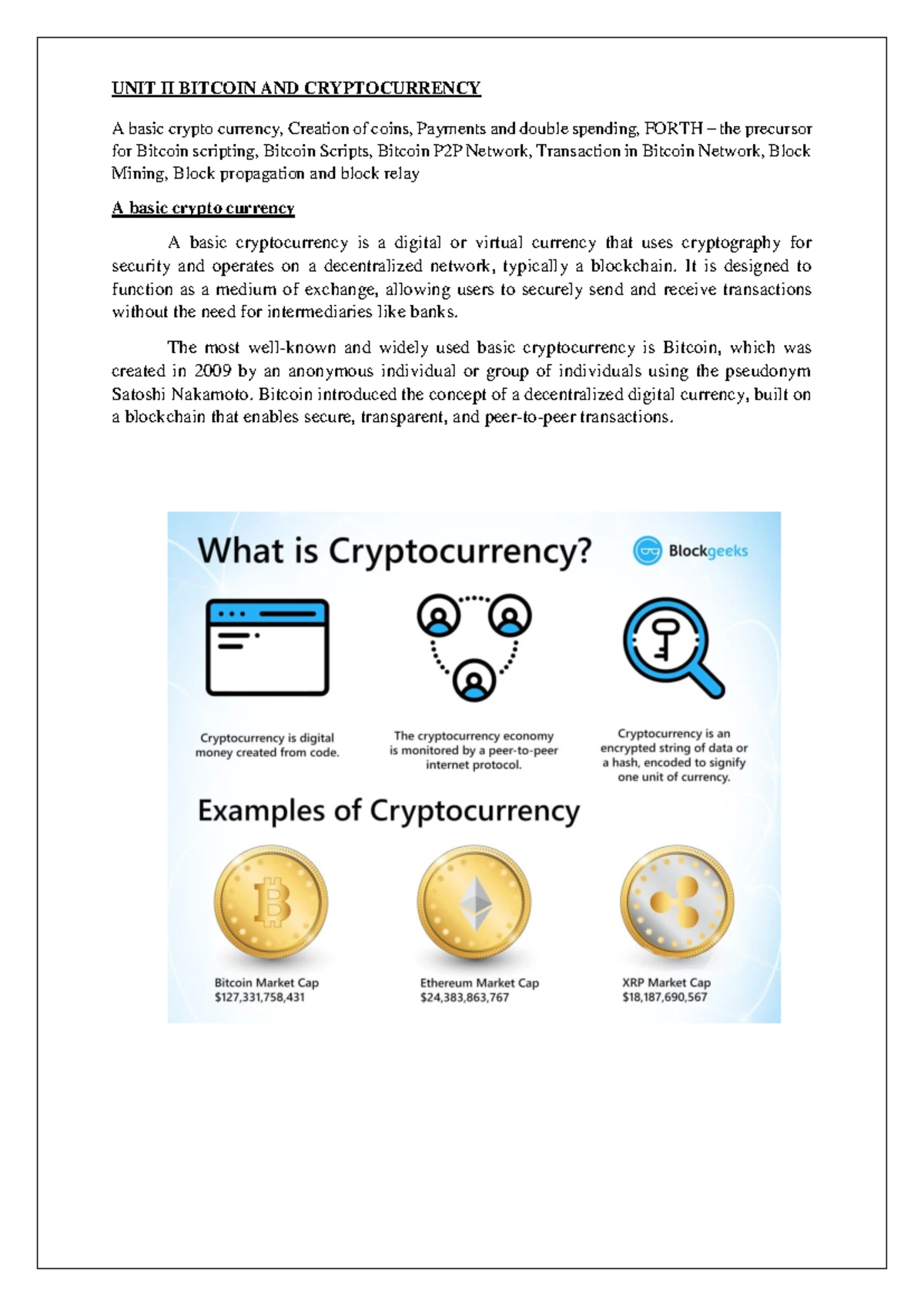 CCS339 Lab Manual: Blockchain & Cryptocurrency Technologies - Studocu