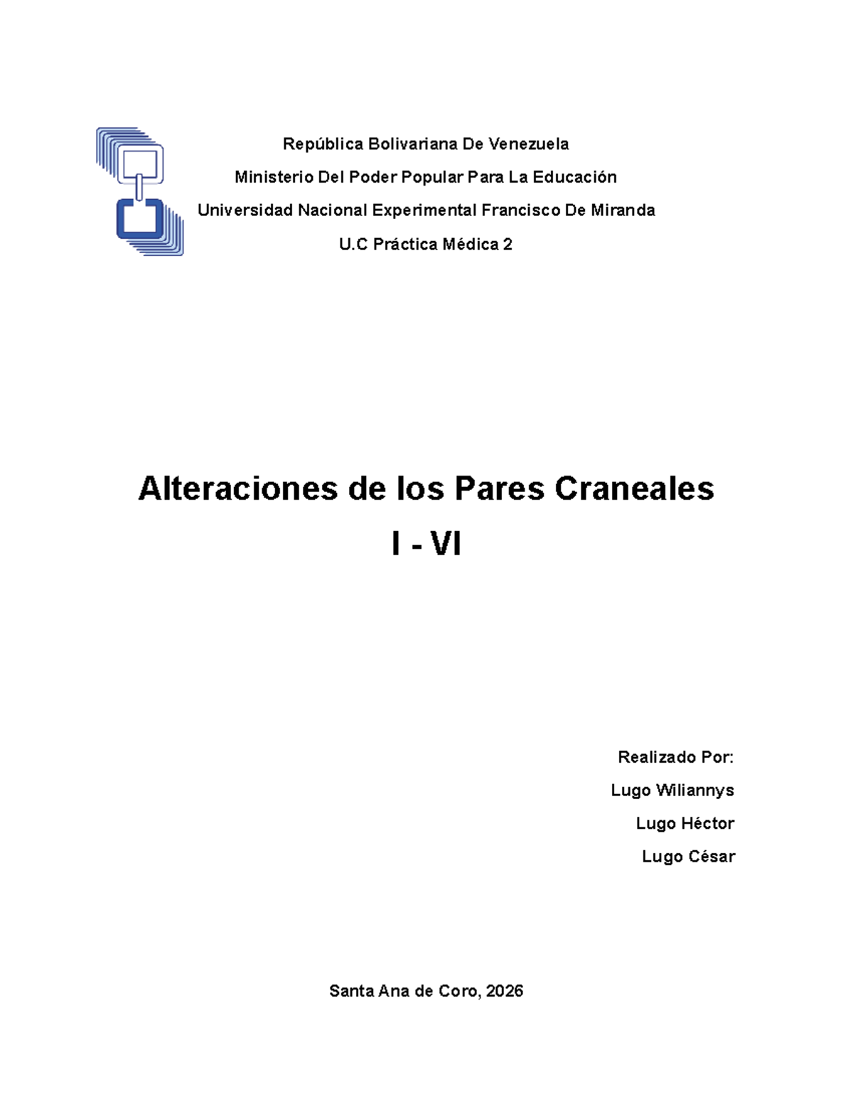 Seminario 2: Alteraciones de los Pares Craneales I-VI - Studocu