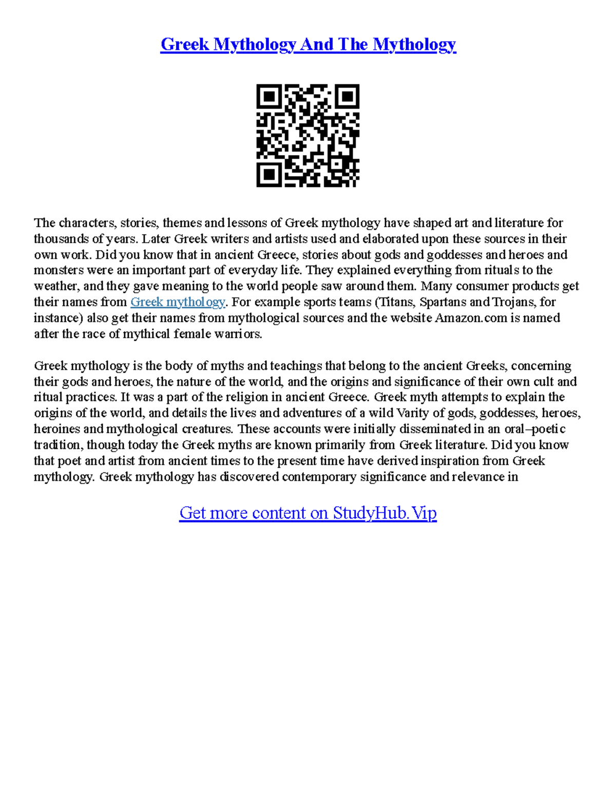 Greek Essay: Exploring Myths, Philosophy & Culture of Ancient Greece ...