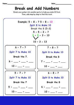 Counting by Tens with Trains - 1st Grade Worksheet - Name: Date: 10 20 ...