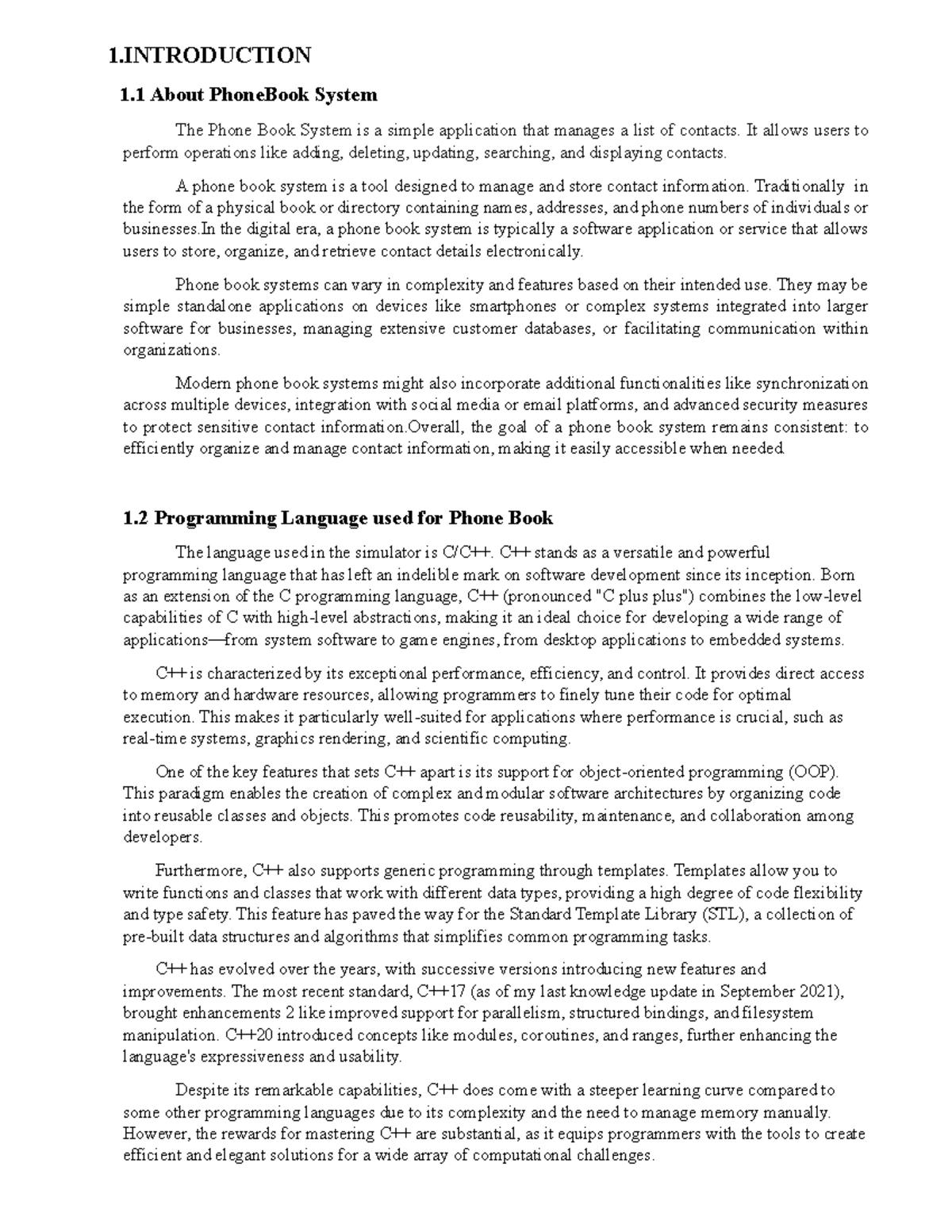 PhoneBook System Project - C/C++ Algorithm and Implementation Guide ...