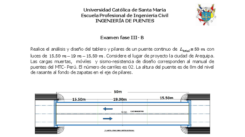 IP Examen FASE B 2025 - Análisis y Diseño de Puentes - Studocu
